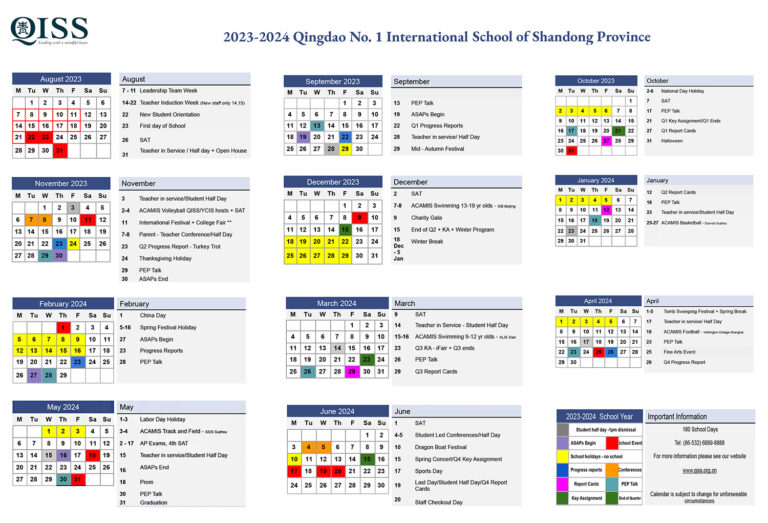 Stay Updated With QISS Calendar | Key Events & Dates
